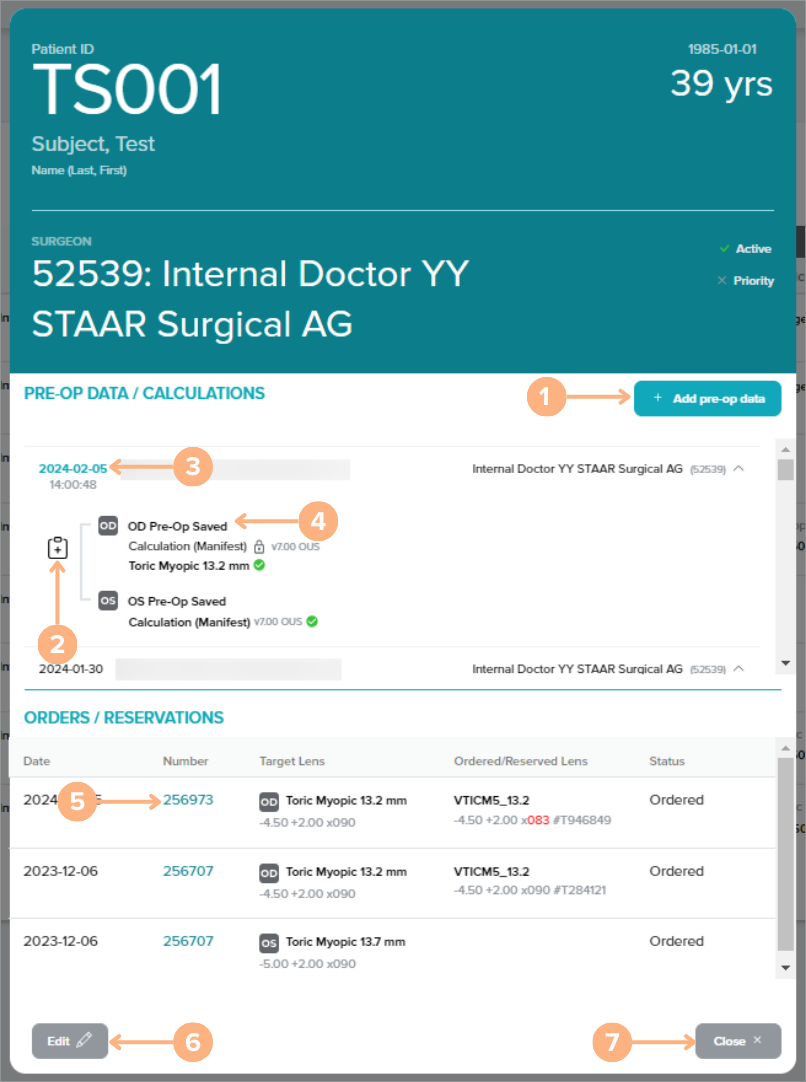 患者列表 | Stella™ Help Guide